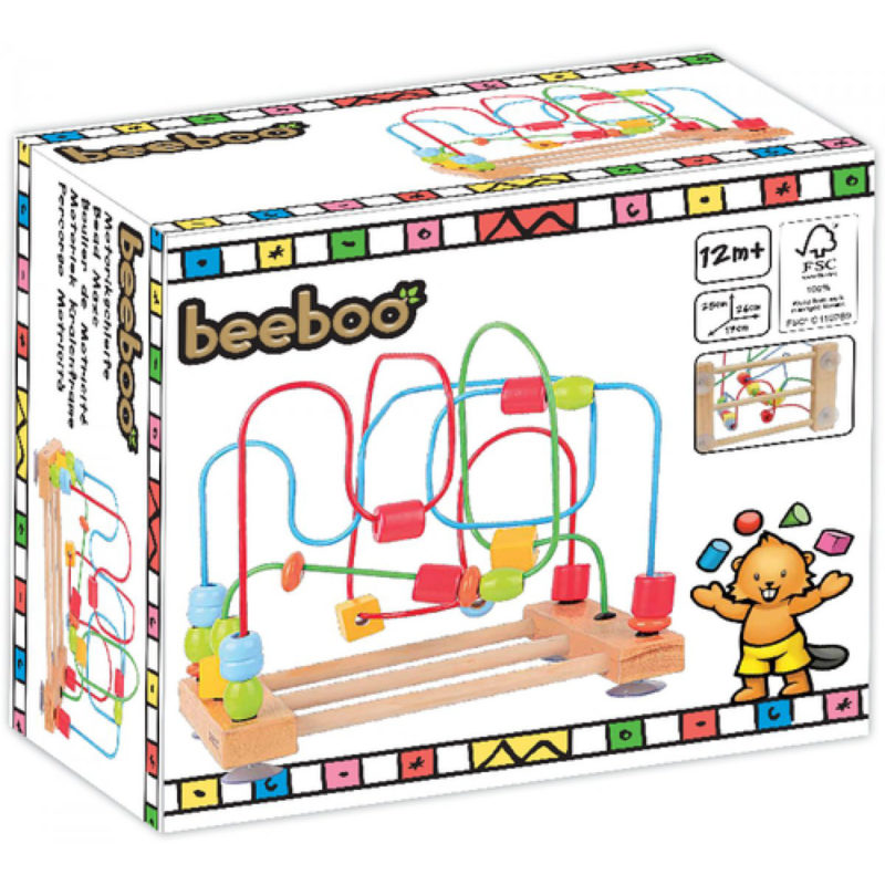beeboo Motorikschleife Holz groß - Timmi Spielwaren Onlineshop