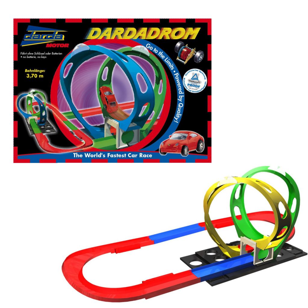 DARDA® 50104 - Rennbahn Dardadrom inkl. Porsche 911 - Timmi Spielwaren ...