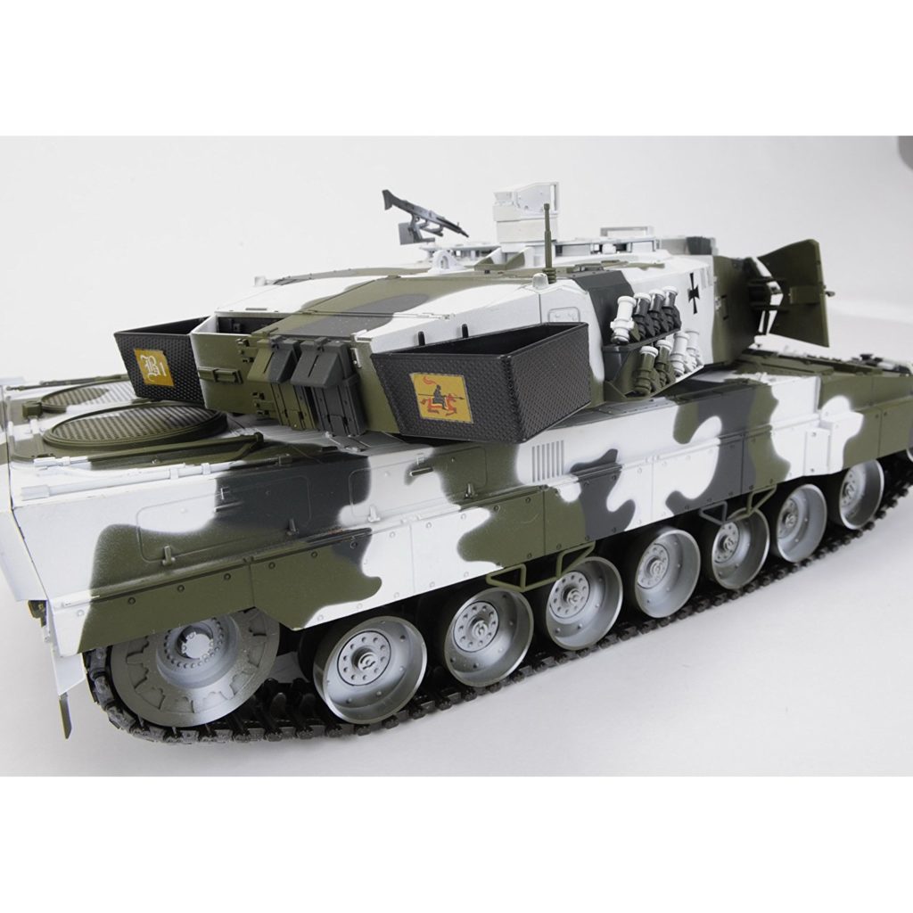 RC Panzer Leopard 2A6,"wintertarn" 2,4 GHz 100% RTR - Carson 500406023 ...