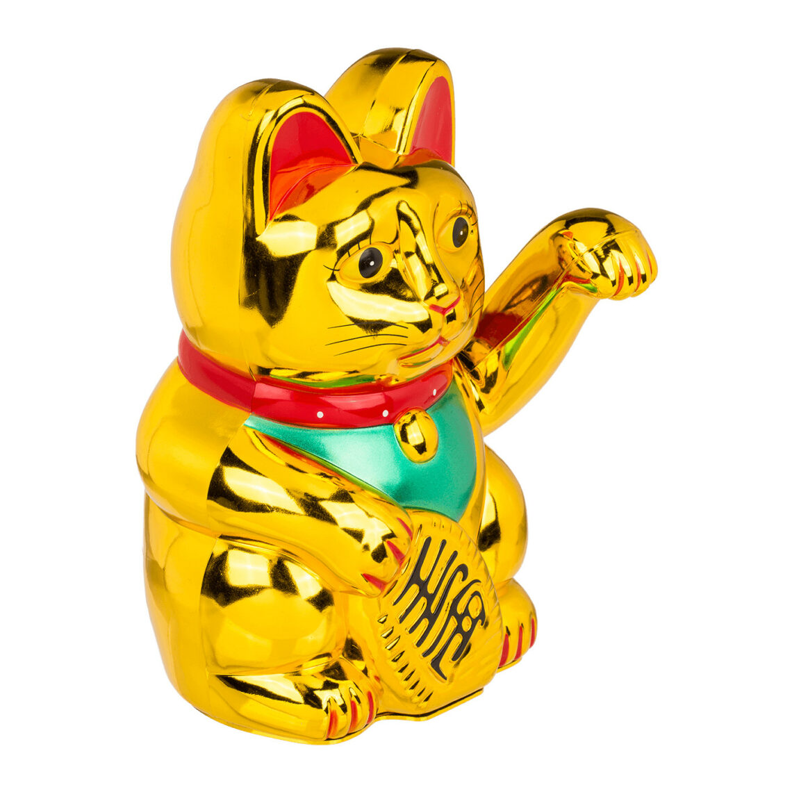 Winkekatze 20 Cm Gold Glückskatze Maneki Neko Batteriebetrieben Timmi Spielwaren Onlineshop