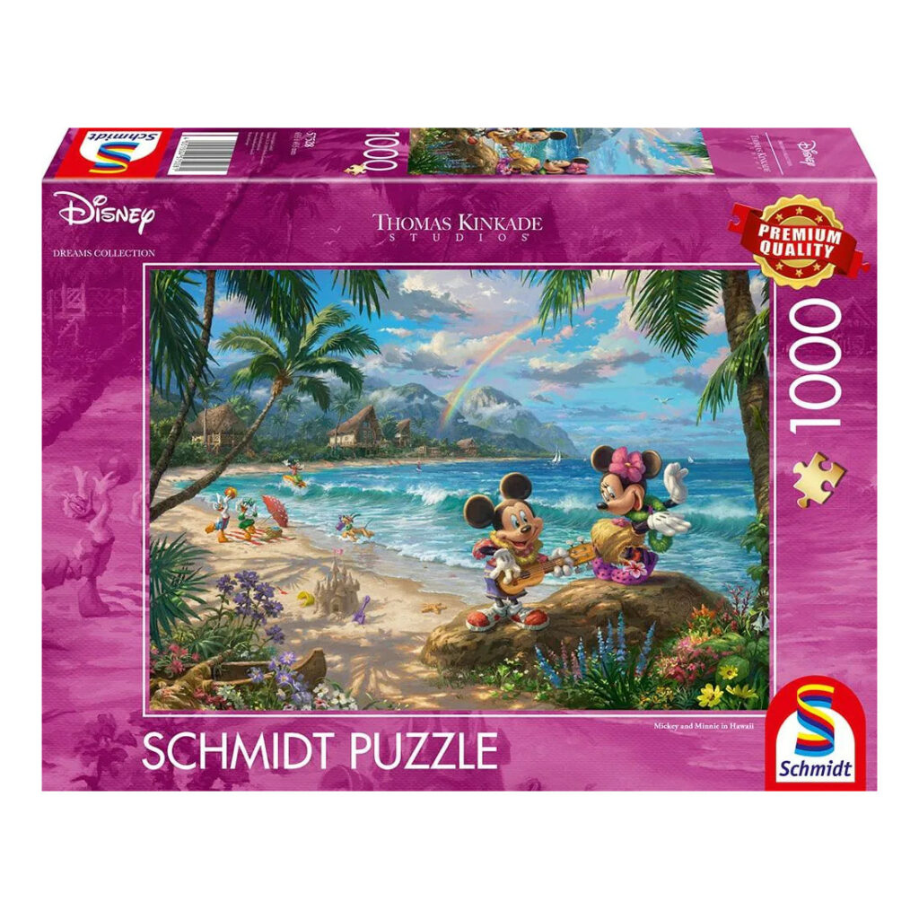 Disney Dreams Collection Minnie & Mickey in Hawaii Thomas Kinkade ...