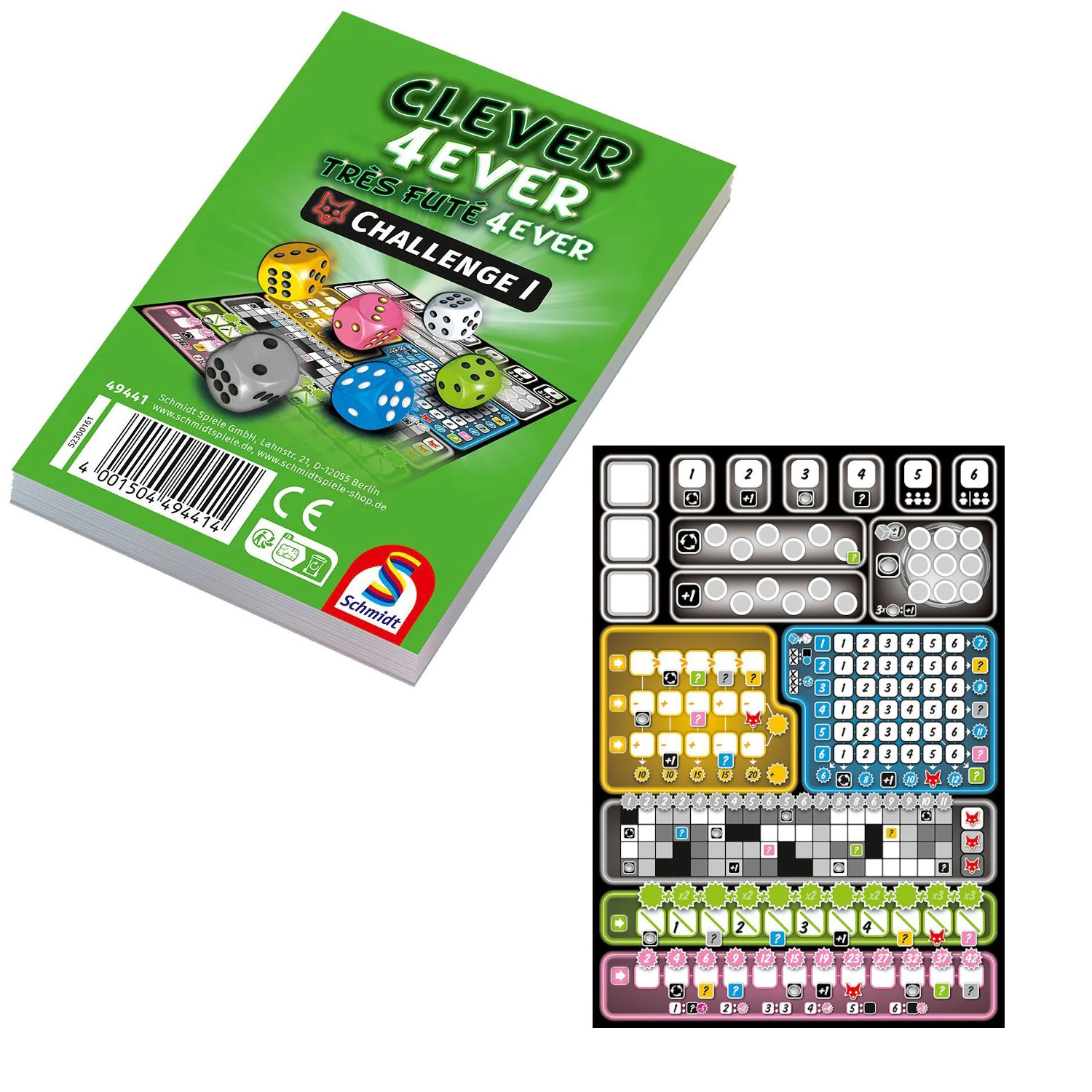 Clever 4 ever – Challenge Zusatzblock 75 Blatt - Schmidt Spiele 49441 ...