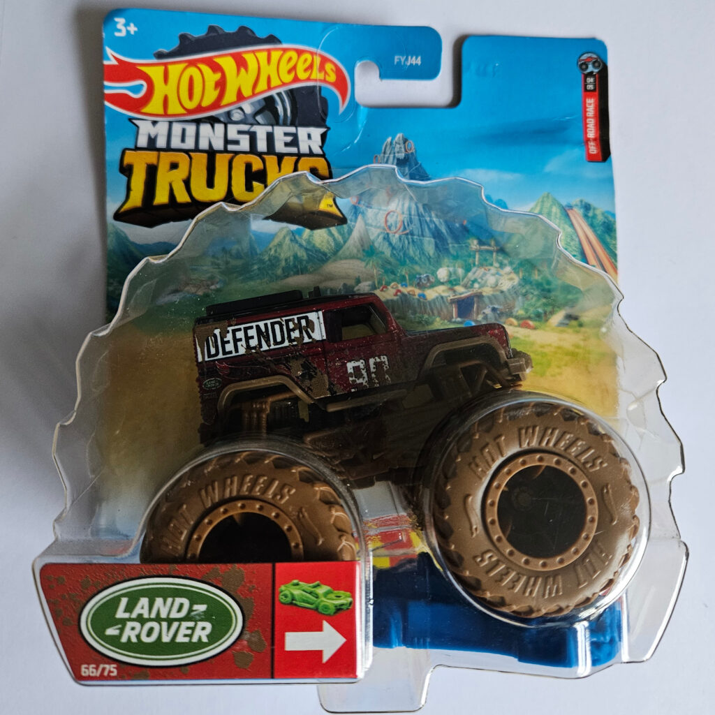 Hot Wheels Monster Trucks 1:64 Land Rover Defender 90 66/75 Off-Road ...
